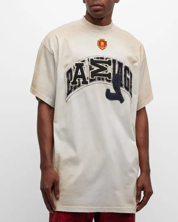 トップス balenciaga 23SS skater print vintage Tee Balenciaga Skater Graffiti-Print T-Shirt - Grey | Editorialist
